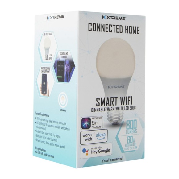 Other | Xtreme Connected Home Smart Wifi Dimmable Led Light Bulb White ...